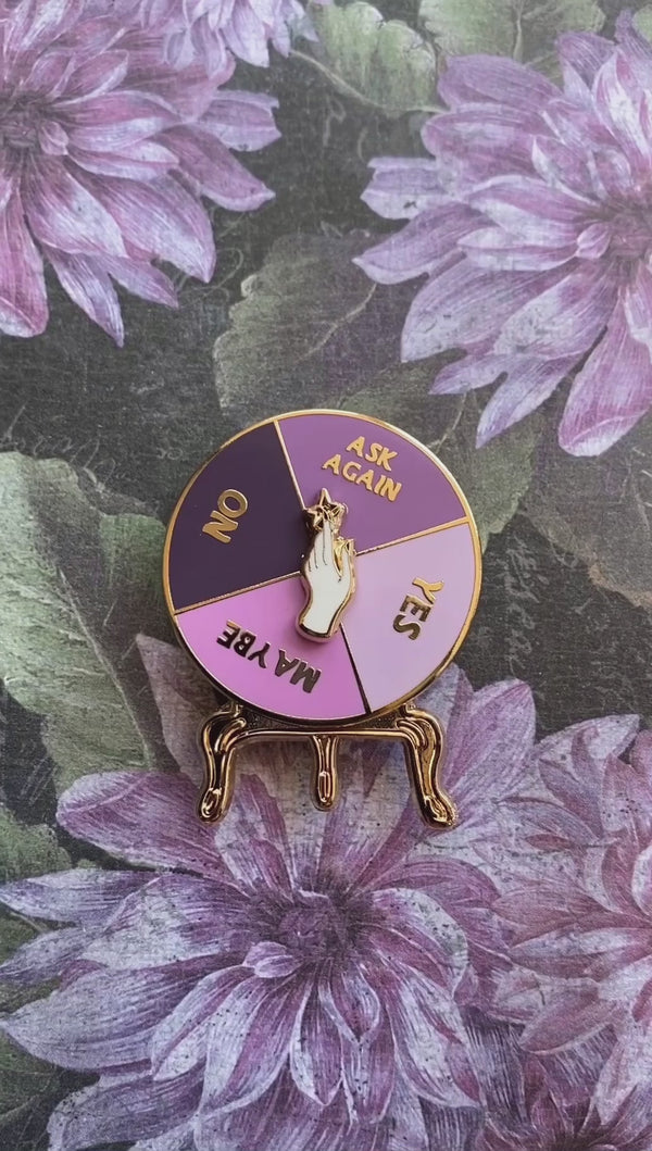 Crystal Ball Spinner Pin - Lady Moon Co.®